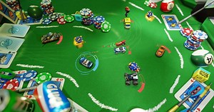 Micro Machines shows off tabletop fight-o-racing