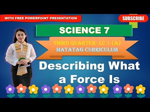 SCIENCE 7: Quarter 3- LC 1 (A): DESCRIBING WHAT A FORCE IS ||MATATAG CURRICULUM