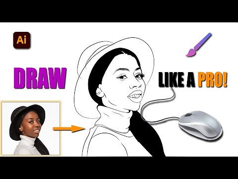 BEGINNERS TUTORIAL | How to Convert Picture to Line Art Drawing in Illustrator [STEP-BY-STEP]