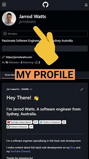 How To Make Your GitHub Profile Look AMAZING! 🔥 #shorts