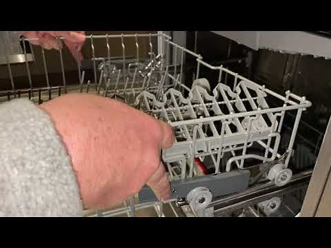 Dishwasher shelf height adjustment How to on Bosch Siemens