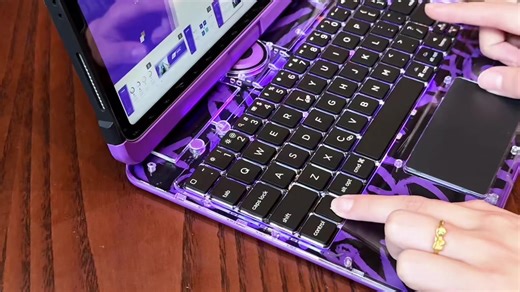 The Eye-Catching Transparent iPad Keyboard