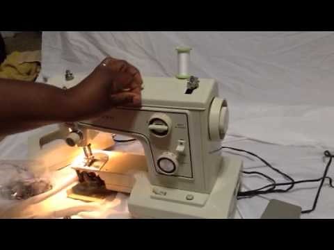 How to wind bobbin on Sears Kenmore Sewing Machine 148, 148.15600