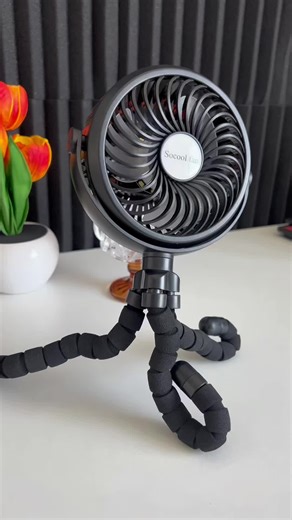 Portable Fan, USB Rechargeable Fan with 3 Speeds & Rotatable LED Lights, Flexible Tripod Clip on Fan for Outdoor Travel Gift Life Study Work #TikTokShopMothersDay #tiktokshoprestock #spotlightfinds