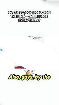 Can 360,000 Robux survive the ultimate gamble? 🎮💸