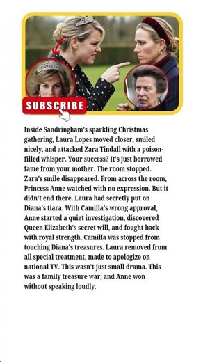 1 Min Ago: Royal Scandal ERUPTS —Laura Lopes INSULTS Zara & Uses Diana’s Tiara as Anne STRIKES Back!