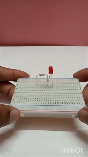 How to connect LED & Resistor on Breadboard (Step by step)