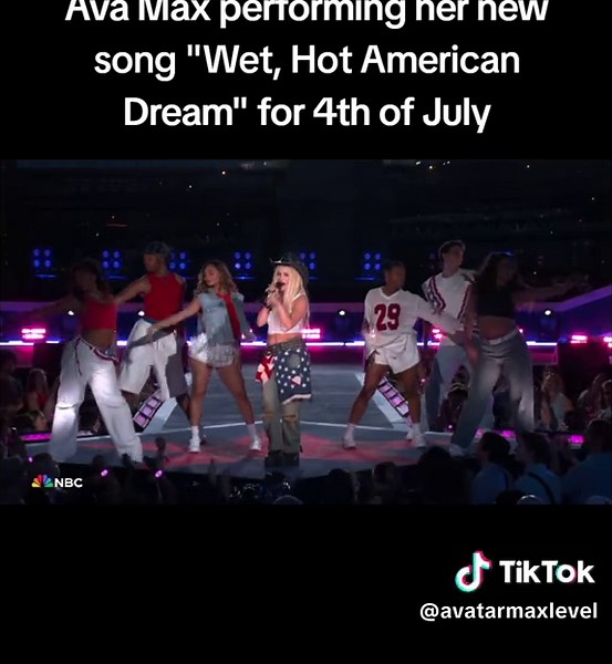 Ava Max's Stunning Performance of Wet, Hot American Dream