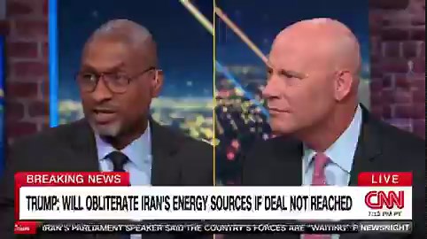 Charles Blow: “You don't want Iran to then target the other states in the region and their water supplies, because Iran doesn't actually — they don't depend on desalinization to that degree.” Marc Short: “Iran is slaughtering and killing women and children. Do you think they have any question about a desalination plant? Really?” Charles Blow: “What’s that?” Marc Short: “They're slaughtering women and children, r*ping them. You think they'd really be concerned about a desalination plant?”