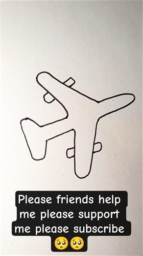 quick and easy Airplane drawing l how to draw a airplane #drawing #airplane