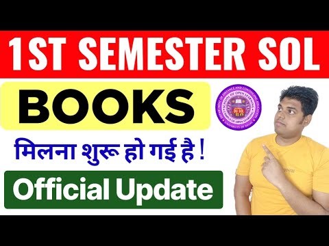 SOL 1st Semester Books Home Delivery Starts 2025 | DU SOL First Semester Study Material मिलना शुरू!