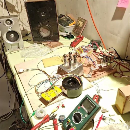 EL84 Tube Push-Pull Class A Amplifier with Custom Toroidal Transformers