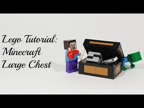 LEGO Tutorial: Minecraft Large Chest (How to build)