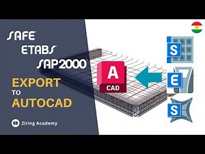 How to Export CSi SAFE/ ETABS/ SAP2000 To AutoCad