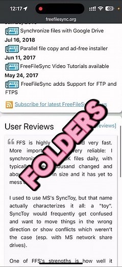 Free file and folder sync #shorts #filesync