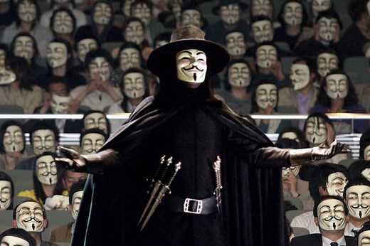The iconic V for Vendetta mask used by Anonymous has its origins in Bonfire Night