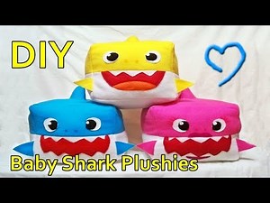 DIY How to make Baby Shark Cube Plushies (FREE PATTERN)