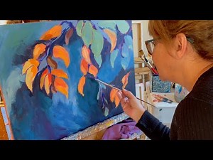 Vibrant Autumn Leaves | Easy Acrylic Painting Tutorial for Beginners