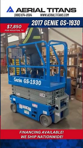 *FOR SALE* 2017 GENIE GS-1930 SN9472 #scissorlift #genielift