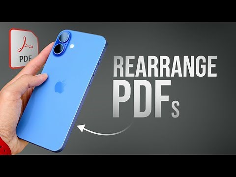 How to Rearrange PDF Pages in iPhone (tutorial)