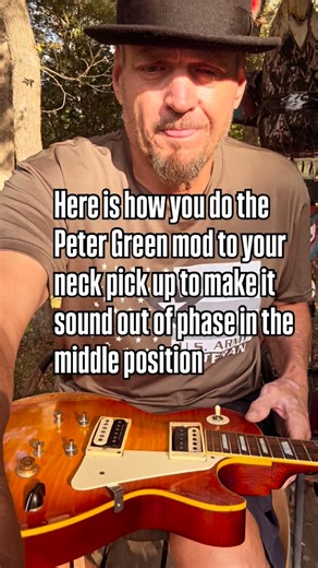 48K views · 551 reactions | Here’s how to do the Peter Green mod to your Les Paul or any humbucker pick up in the middle position it will give it a nasal sound or a woman nagging sound #Guitar #PeterGreene #SeymourDuncan #SeymourDuncanPickUps #LesPaul #humbukerPickUps #HowTo #Mod | Toby Hefley | Facebook