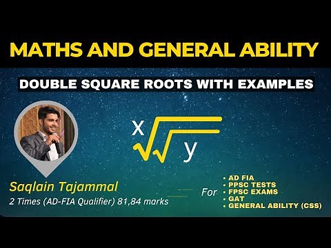 Mastering Double Square Roots: Live Explanation and Step-by-Step Examples | for FPSC FIA, PPSC Tests