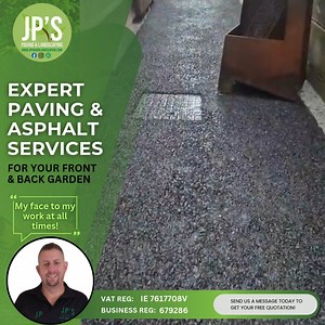Asphalt Driveways & Paving — Built to last!🏡✨ High-quality asphalt driveways for the front and back of your home Premium Porcelain tiles for the front and back garden Professional finish Fully insured ✅ All work guaranteed ✅ Get your FREE quote today – Send us a message today! | JP Paving and Landscaping