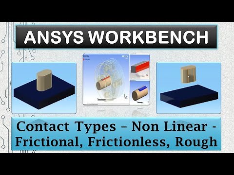ANSYS Contact Types - Non Linear, Frictional, Frictionless, Rough - 39