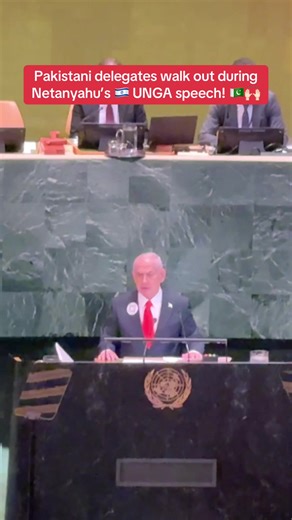 Pakistani Delegates Walk Out During Netanyahu's UNGA Speech