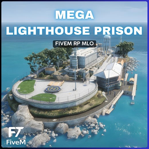 Mega Lighthouse Prison MLO | Fivem RP Prison Map, High Security Island Jail - Etsy