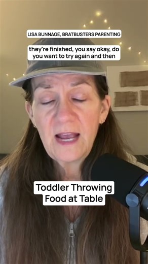 Toddler Throwing Food at Table