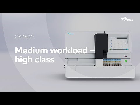 Compact fully automated haemostasis analyser: Discover the Sysmex CS-1600 – it may be your solution