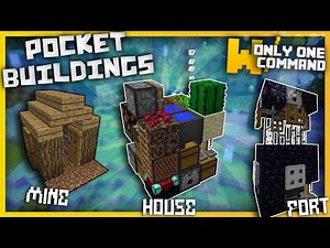 Minecraft - Pocket buildings with only one command block