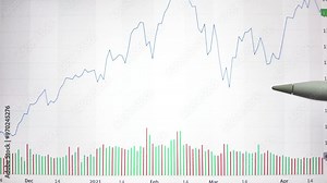 stock chart graph financial marketing money wealth technology investment growth stock economy trading exchange datum analyzing energy global price saving corporate profit electric data write currency