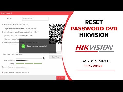 Hikvision Password Reset | Reset Password Hikvision DVR