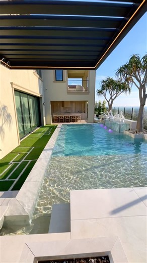68K views · 8.4K reactions | Dreaming of a backyard that’s an extension of your favorite getaway? ️ Let’s make it a reality together! Drop a “book” to connect with a designer and start planning your dream escape!  #luxuryhomes #backyardgoals #backyardbuilds #backyard #backyarddesign #luxurylifestyle #luxurybackyard #pooldesign | Foxterra Design | Facebook