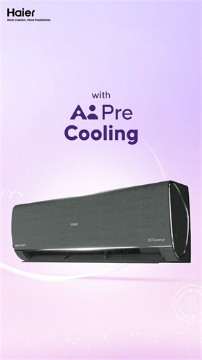 Haier India on Instagram: "Coming home after a long day should feel like a relief, not a wait. Haier’s Pre Cooling senses when you’re on your way and lets you start the AC remotely, so your home is perfectly cool the moment you walk in. Comfort that’s ready when you are. #Haier #MoreCreationMorePossibilities #GravityAISeriesAC #AIForAir #IntelligenceIsInTheAir #PreCooling"