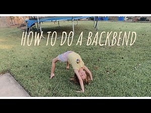 How To Do Back Bend : for beginners, easy