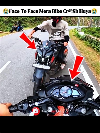 Face to face my bike crashed brother 😭💔 #bike #rider #motovlog #shorts #viral #foryou #vlog #ktm