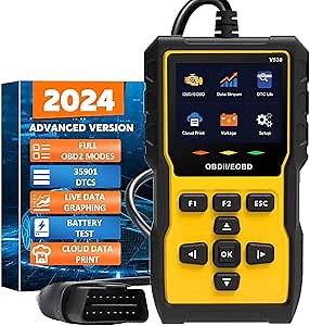 OBD2 Scanner Diagnostic Tool,V530 Enhanced OBD II Vehicle Code Reader Automotive OBD2 Scanner with Read Erase Fault Code,35901 DTCs,Cloud Data Print, Code Reader Scanner for Cars After 1996
