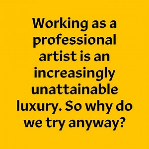 THE WHITE PUBE IN CONVERSATION Working as a professional artist is an...