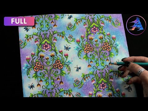 Coloring Tutorial: Ornament | WORLD OF FLOWERS book by Johanna Basford