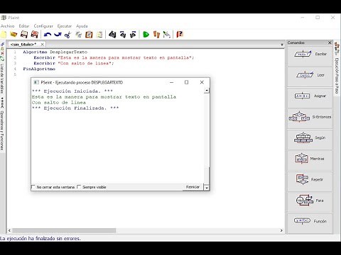 How to display text with a line break in Pseint