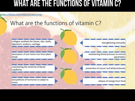 What are the functions of vitamin C? #vitaminc #vitamin #health
