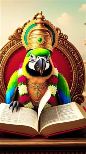 intelligent parrot ⚡⚡⚡❤‍🔥read the Ramayan#trending #viral #viralshort