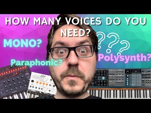 Synth Voices # Explained: Mono vs Poly vs Paraphonic // What Are They, Why and When to Use Them