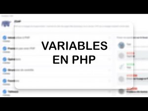 3. Variables en PHP