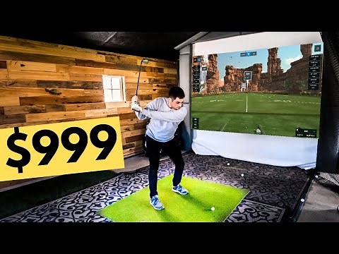 How I Built My Dream Golf Simulator For Only $______ (DIY CHEAP EASY GARAGE SIM)