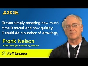 Locate Missing References in MicroStation V8i/CONNECT Fast | Frank Nelson Testimonial on RefManager™