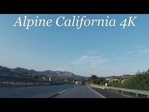 4K Drive Through Alpine California